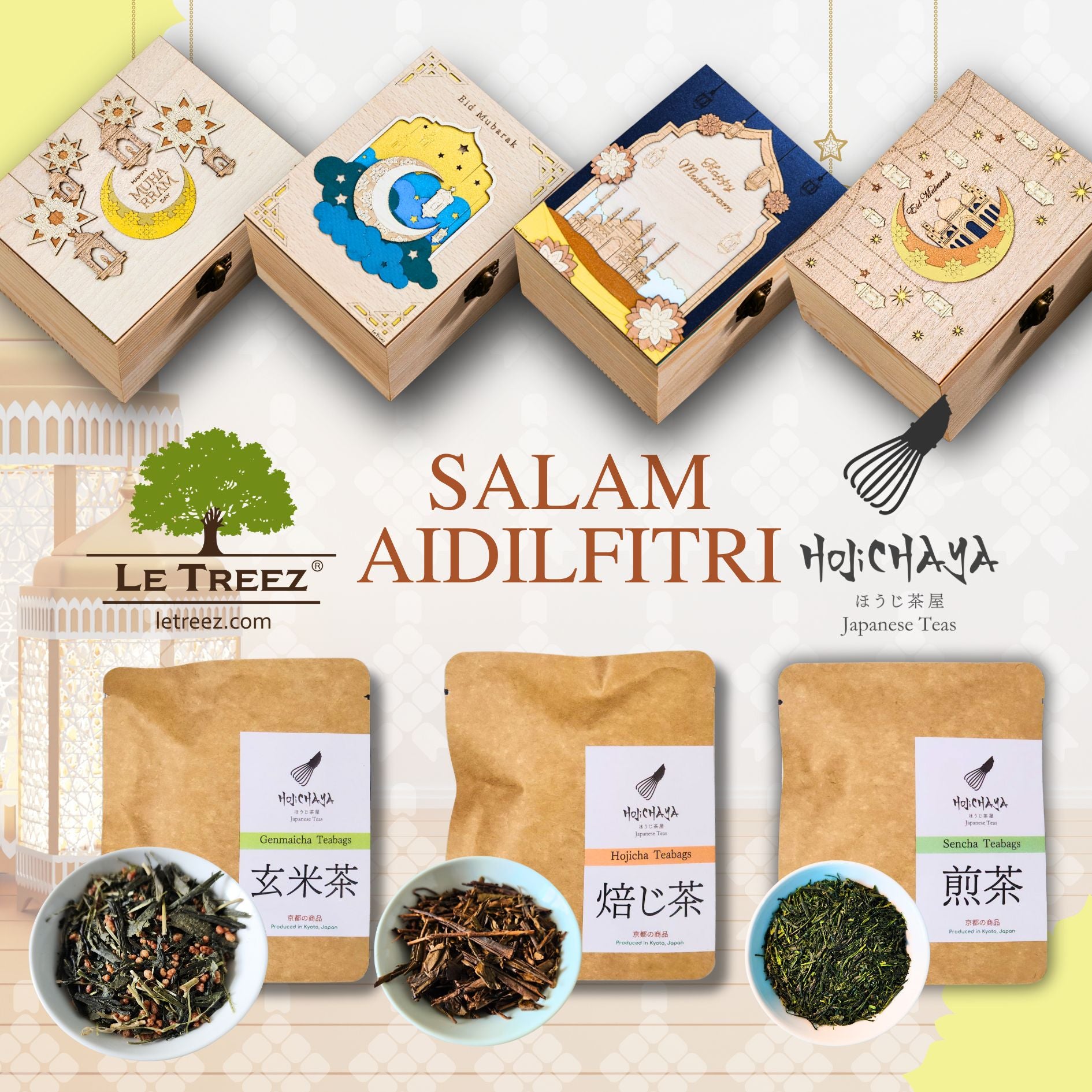 HojichaYa x LeTreez Raya Japanese Teabag Gift Set